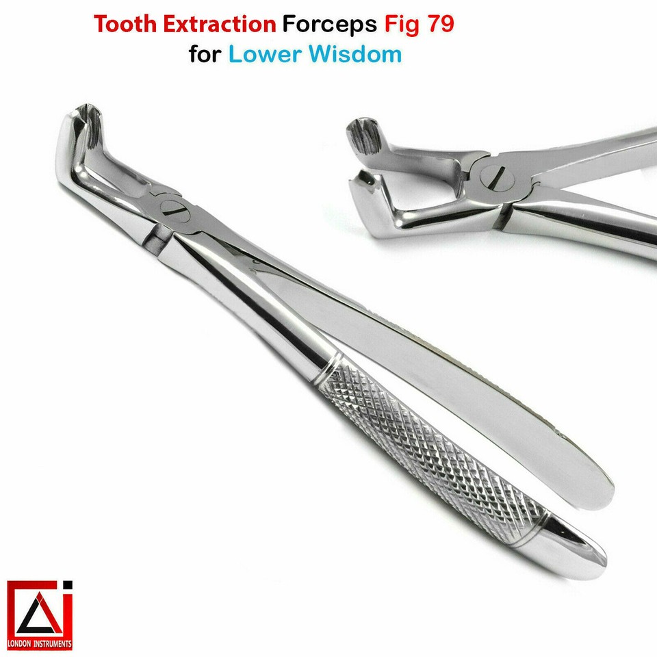 Dental Tooth Extraction Forceps Upper Lower Wisdom Teeth Removal Pliers ...
