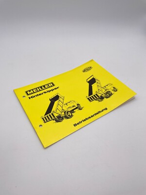 Meiller / Rear Tipper / Operating Instructions / 1975 | eBay