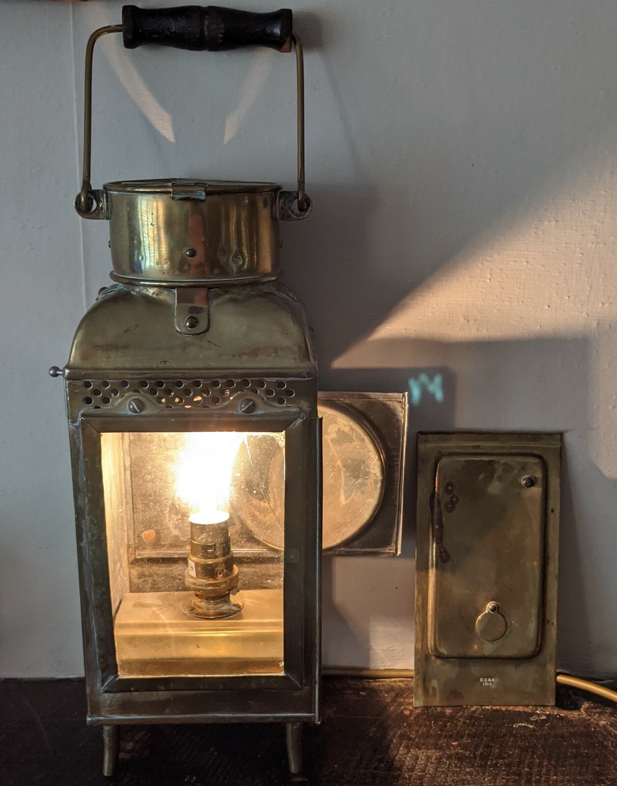 Eli Griffiths & Sons 1916 Birmingham British Ship Brass Bulpitt Lantern ...