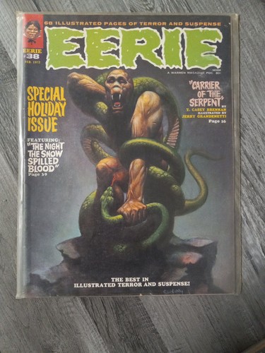 Eerie Illustrated A Warren Magazine Lot Of 12 Vintage Magazines 1972 ...