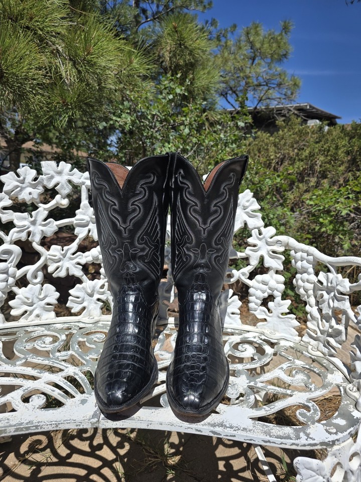 10.5D RODNEY AMMONS GIANT 🔥 ALLIGATOR 🔥 TAIL VTG CUSTOM COWBOY WESTERN ...
