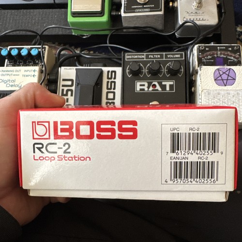 BOSS RC-2 Loop Station Guitar Bass Effect Pedal Compact Looper In Box ...