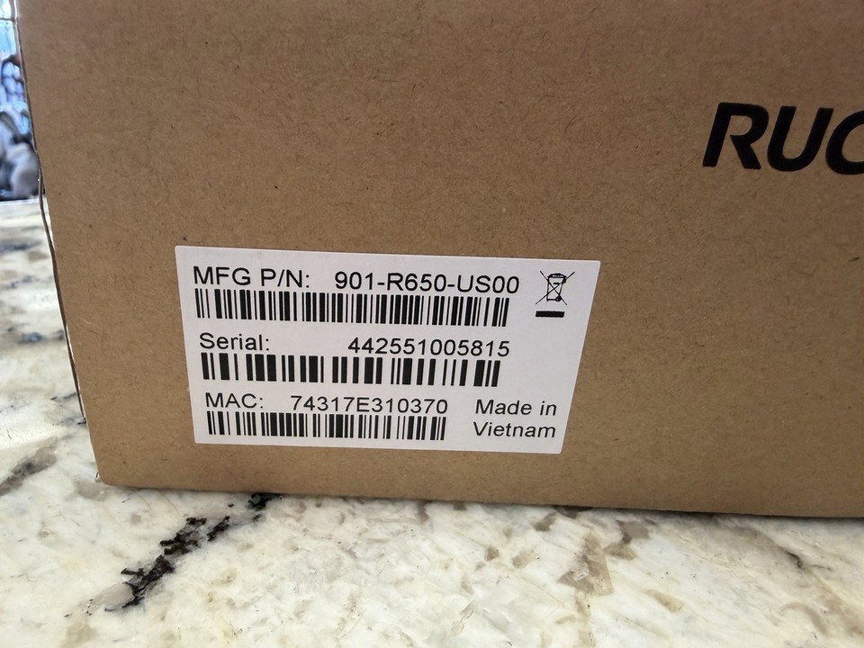 Ruckus R650 Dual-Band Wi-Fi 6 802.11 ax Wireless Access Point 901-R650 ...