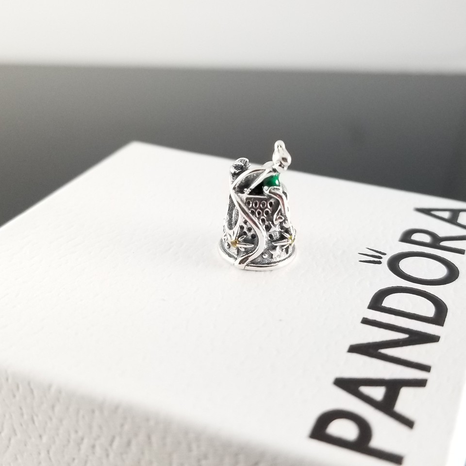 New Disney Pandora Peter Pan Tinkerbell Thimble Silver Charm | eBay