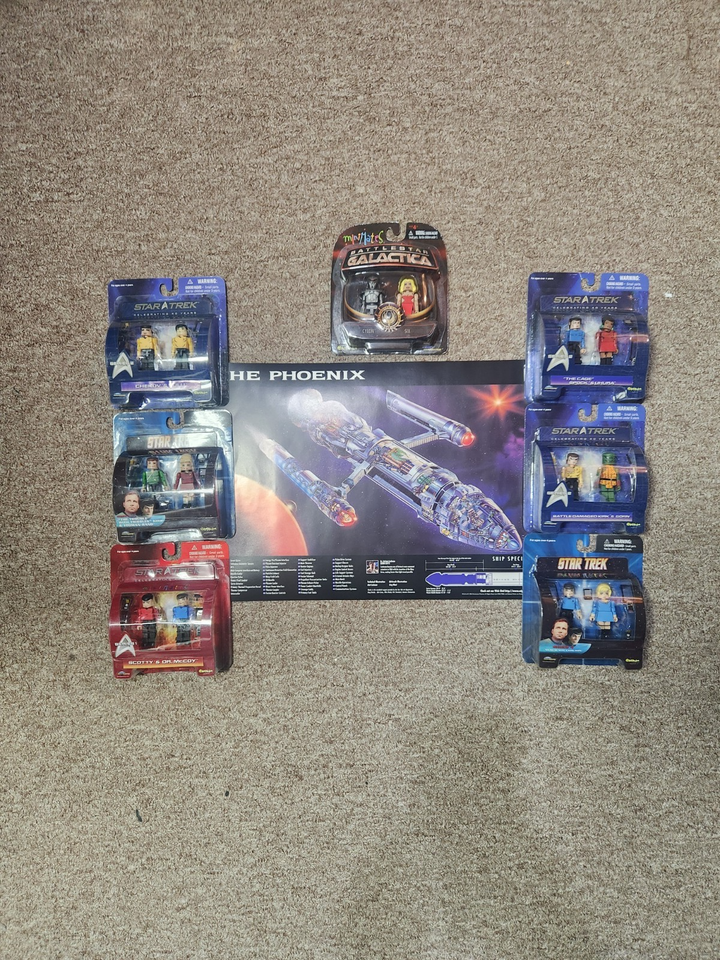 Art Asylum MiniMates from Star Trek and Battlestar Galactica - 7 sets ...