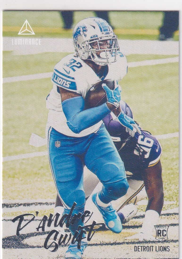 2020 CHRONICLES LUMINANCE RC D'ANDRE SWIFT ROOKIE DETROIT LIONS GE-202 ...