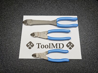 Snap-on Tools USA NEW 3pc PEARL BLUE Diagonal Cutter Lot Set 312CF ...