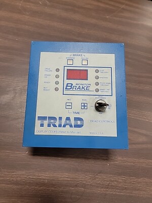 TRIAD CONTROLS TIME BASED BRAKE MONITOR UNKNOWN MODEL WITH KEY | eBay