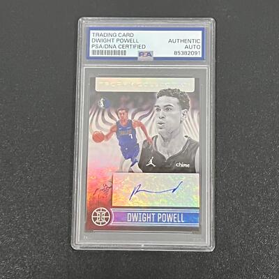 2020-21 Panini #TC-DPW Dwight Powell Card AUTO PSA Slabbed Mavericks | eBay