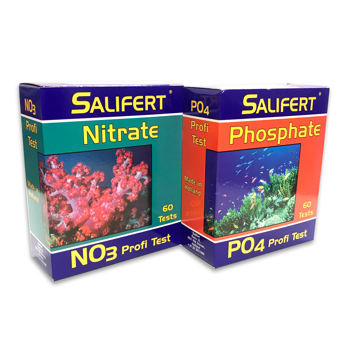 Salifert Test Kit Combo Marine Algae Control Nitrate NO3 Phosphate PO4 ...