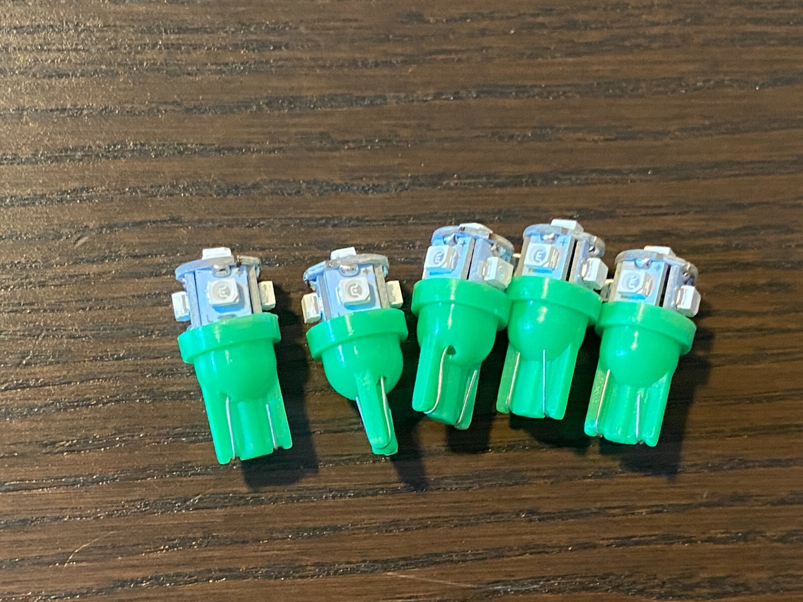 5 New Cyan 8V Wedge Lamps LED Light Bulbs Aquamarine Sea-Green Blue ...