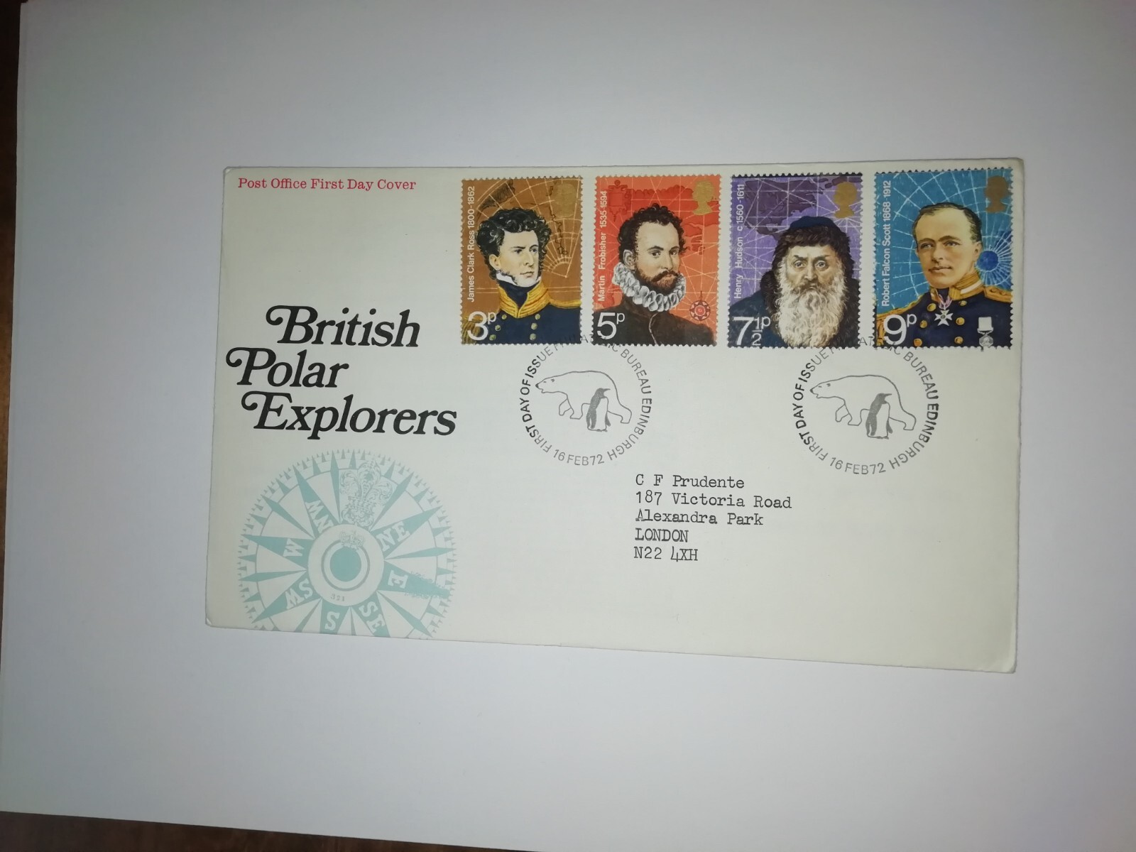 GB Stamps First Day Cover FDC British Polar Explorers Scott Ross ...