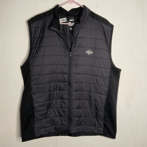Footjoy FJ Vest Puffer Full Zip Golf Vest Men's Size XL Black Hybrid ...