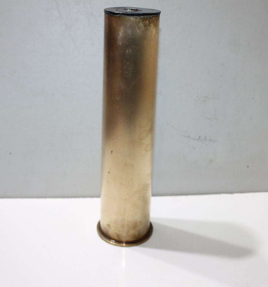 Vintage WWI Artillery Casing Shell 75 mm Trench Art Coin Bank | eBay