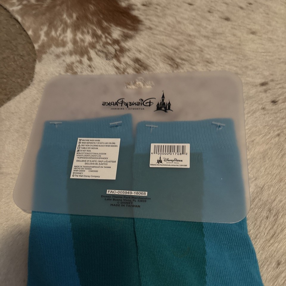 New with Tags Authentic Disney Parks Ariel Little Mermaid Socks One ...