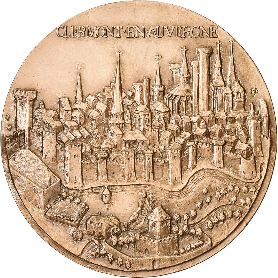 [#399133] France, Medal, Clermont-en-Auvergne, Jean Domat, 1967, Bronze ...