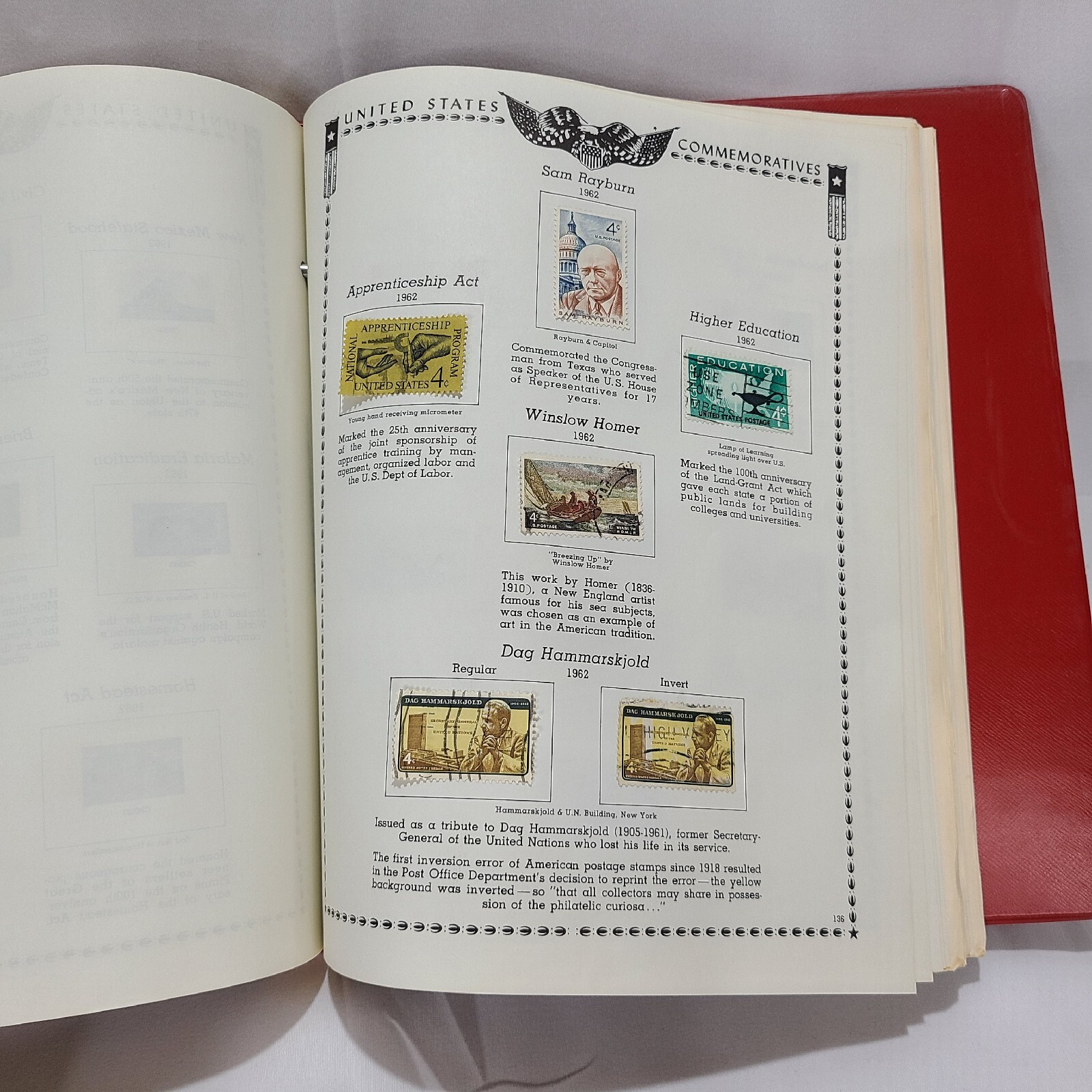Full Large Collection, US All American Stamp Album Pre-1965 + Loose ...