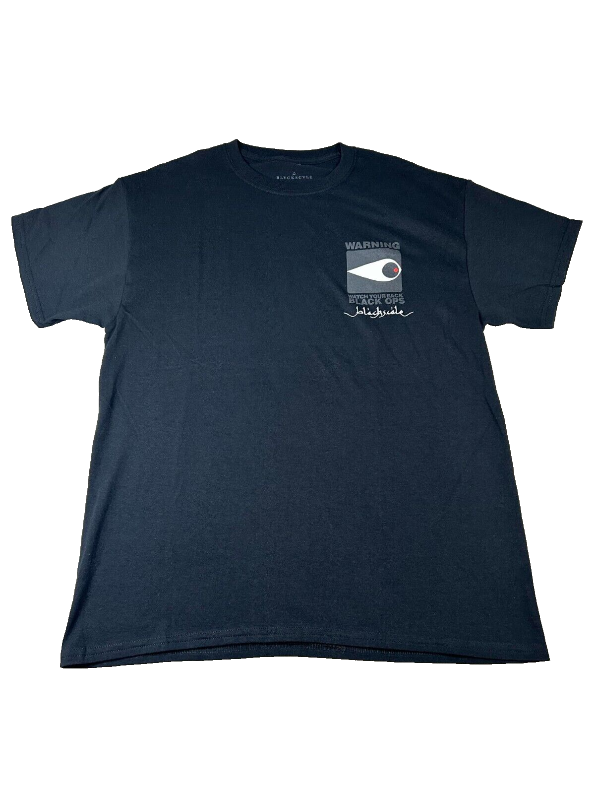 BLVCK SCVLE Mens Large T shirt Warning Watch Your Black Ops | eBay
