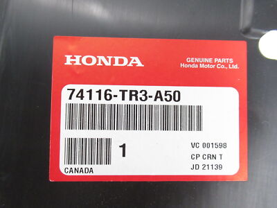 Genuine OEM Honda 74116-TR3-A50 Lower Engine Cover Splash Shield 2014 ...