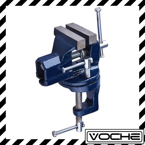 VOCHE 60mm MINI CLAMP ON BENCH VICE WITH SWIVEL BASE TABLETOP WORKBENCH ...