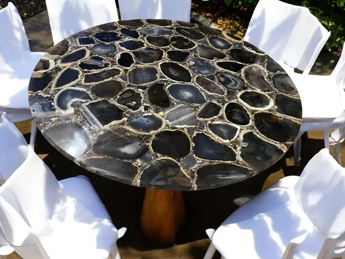 Buy agate console table/agate end table/agate accent table/agate dining ...