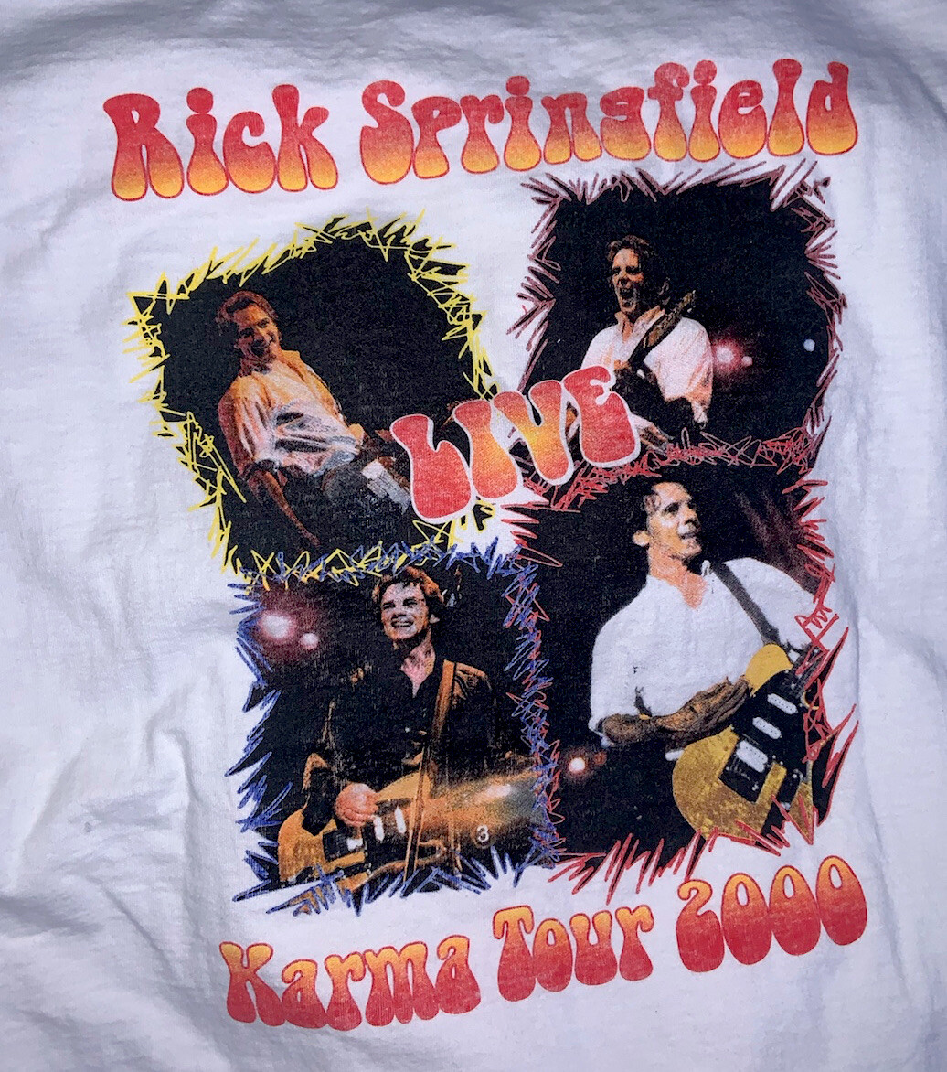 Vintage 2000 Rick Springfield Karma Tour Concert T-Sh… - Gem