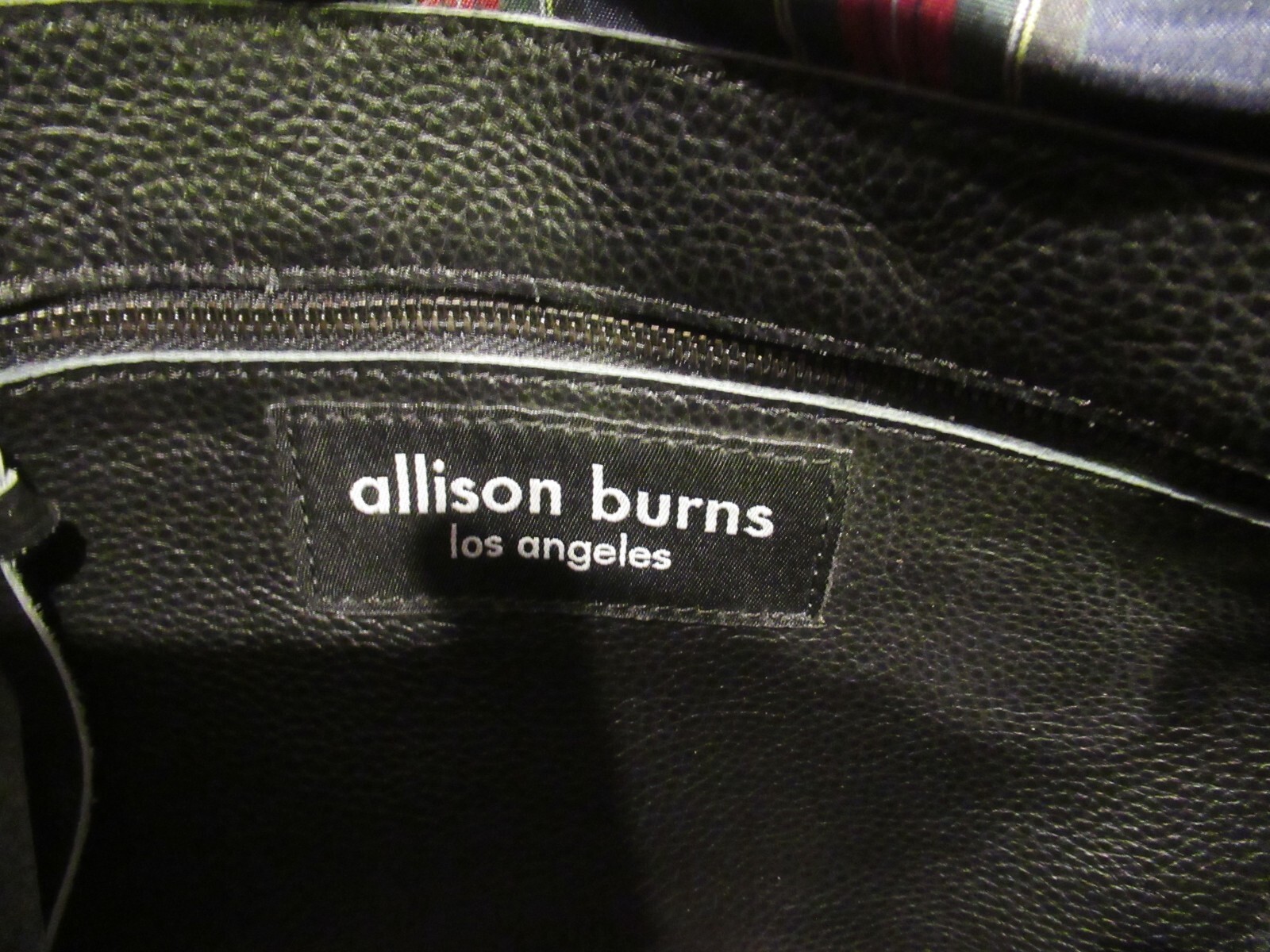 Allison Burns Los Angeles black leather purse handbag… - Gem