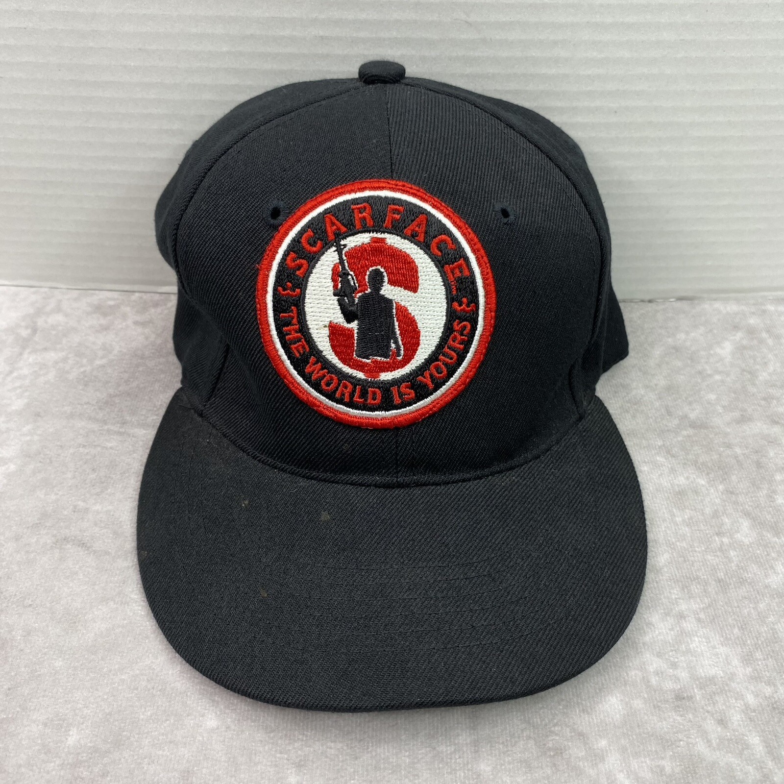 SCARFACE Hat Fitted Cap Size 7 1/4 Tony Montana Movie Promo Money Power ...