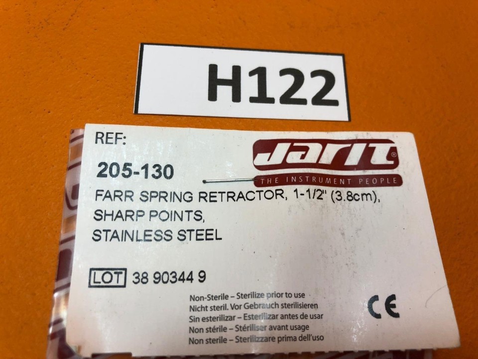 Jarit 205-130 Farr Spring Retractor, 1-1/2" (3.8cm), Sharp Points - New ...
