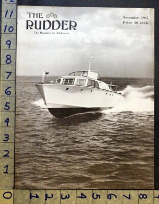 1947 MOTORBOAT NAUTICAL POWER CABINCRUISER YACHT MARINE REAL PHOTO ...