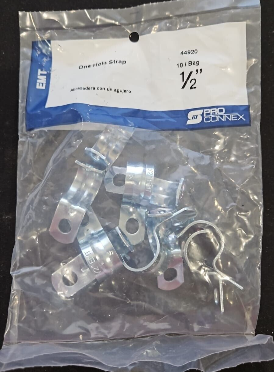 Neer EMT 1/2" 1 Hole Strap # 44920 2 Packs of 10 for sale online | eBay