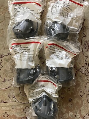 5) 3M 7503 37083 Cool Flow Reusable Half FACE MASK Respirator Facepiece ...