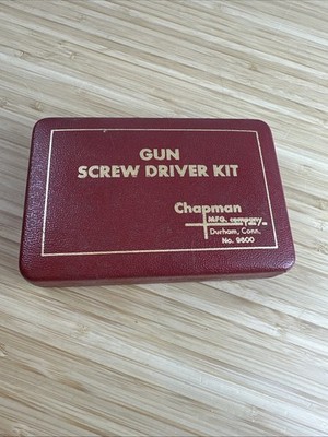 Chapman Gun Screwdriver Kit No. 9600 18 Piece Tool Set Vintage | eBay