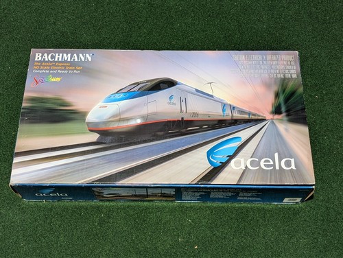 Bachmann Spectrum HO Scale Amtrak Acela Train Set R2R #01202 - New ...
