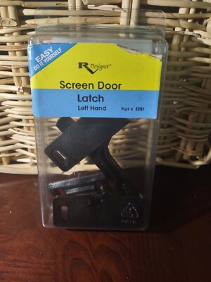 RV Designer Phillips Style Screen Door Latch Lever Left Black E297 | eBay