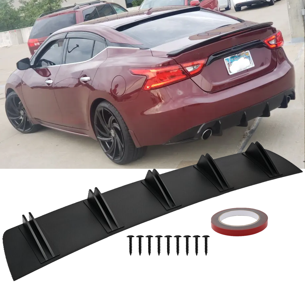 For Nissan Maxima Touring Rear Bumper Diffuser Shark 5 Fins Spoiler Lip ...