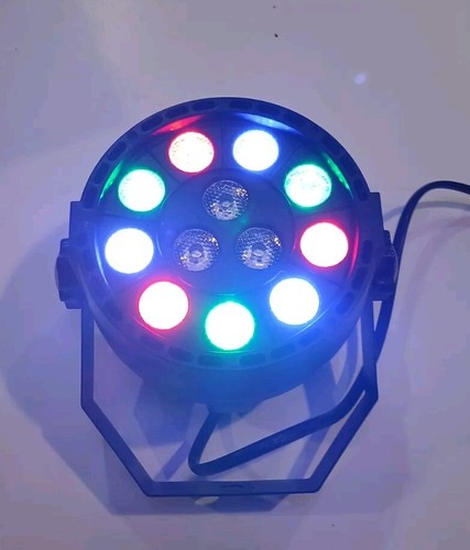 LED Par Light RGB Full Color 12 LEDs Stage Lights Disco DJ New Open Box ...