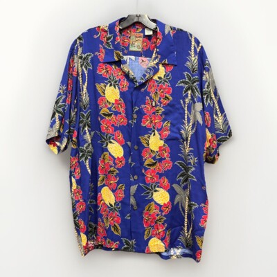 Vintage Pineapple Connection Hawaiian Button Up Short Sleeve Shirt Size Large | eBay