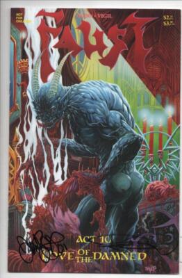FAUST #10, VF+, Signed Tim Vigil, Movie, Horror, 1st, 1991, more TV in ...