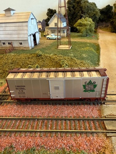 HO Atlas Trainman 40' Boxcar Canadian National CN 521499 Built with ...