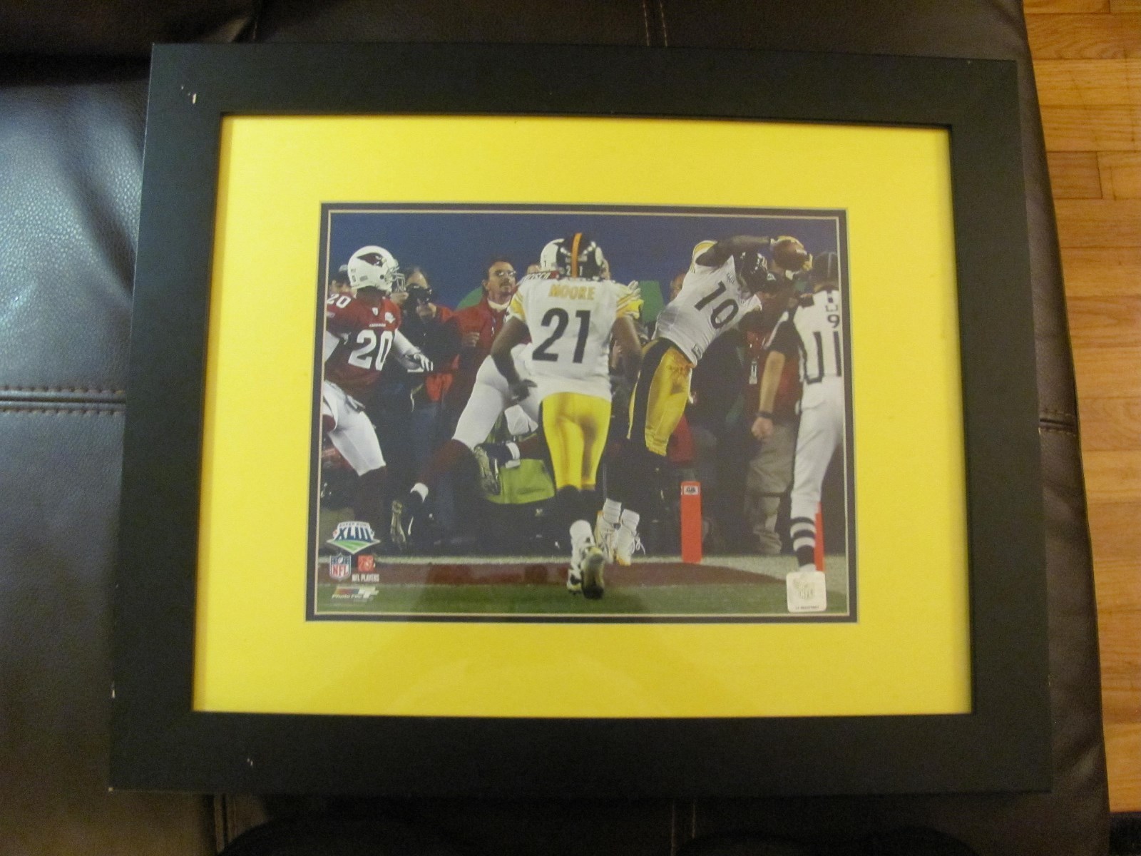 Santonio Holmes Super Bowl XLIII TD Catch Steelers Framed 14x11 Poster ...