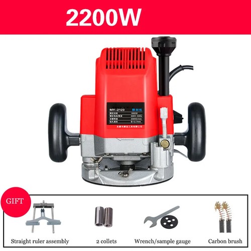 1800W/2200W Multi-function Electric Router Woodworking Grooving Carving ...