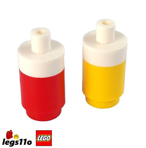 LEGO Ketchup and Mustard Condiment Bottles 1.7cm - Minifigure Accessory ...