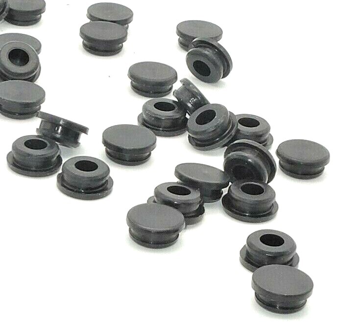 1/2" x 5/8" OD Solid Grommet Rubber Knockout Plug Fits 1/2" Hole & 1/8 ...