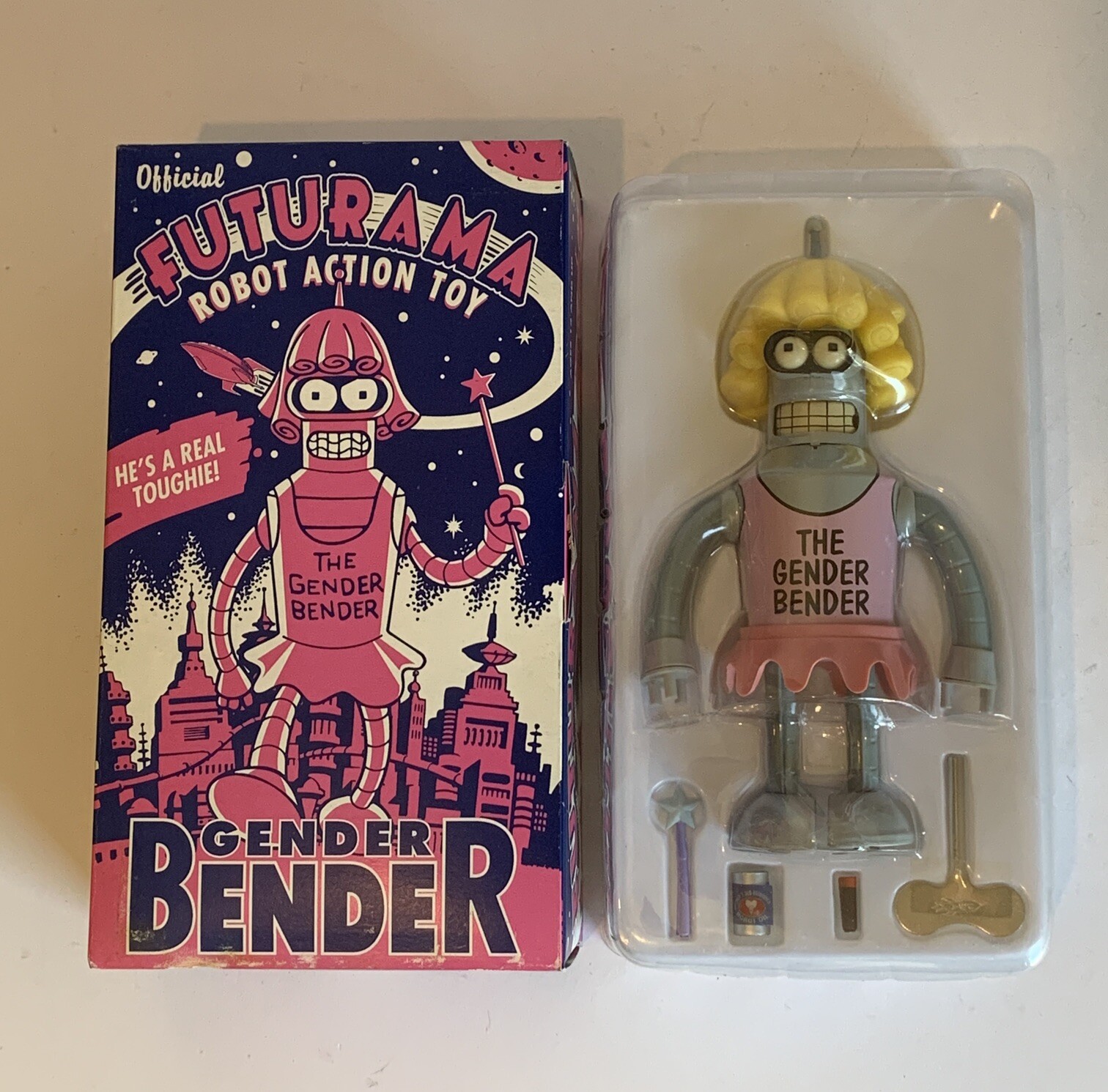 FUTURAMA GENDER BENDER ROBOT WIND-UP ACTION TOY NEW | eBay