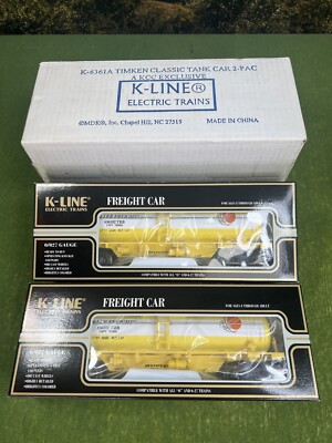 O GAUGE 3-RAIL K-LINE KCC K-6361A TRB TIMKEN CLASSIC RAILROAD TANK CAR ...