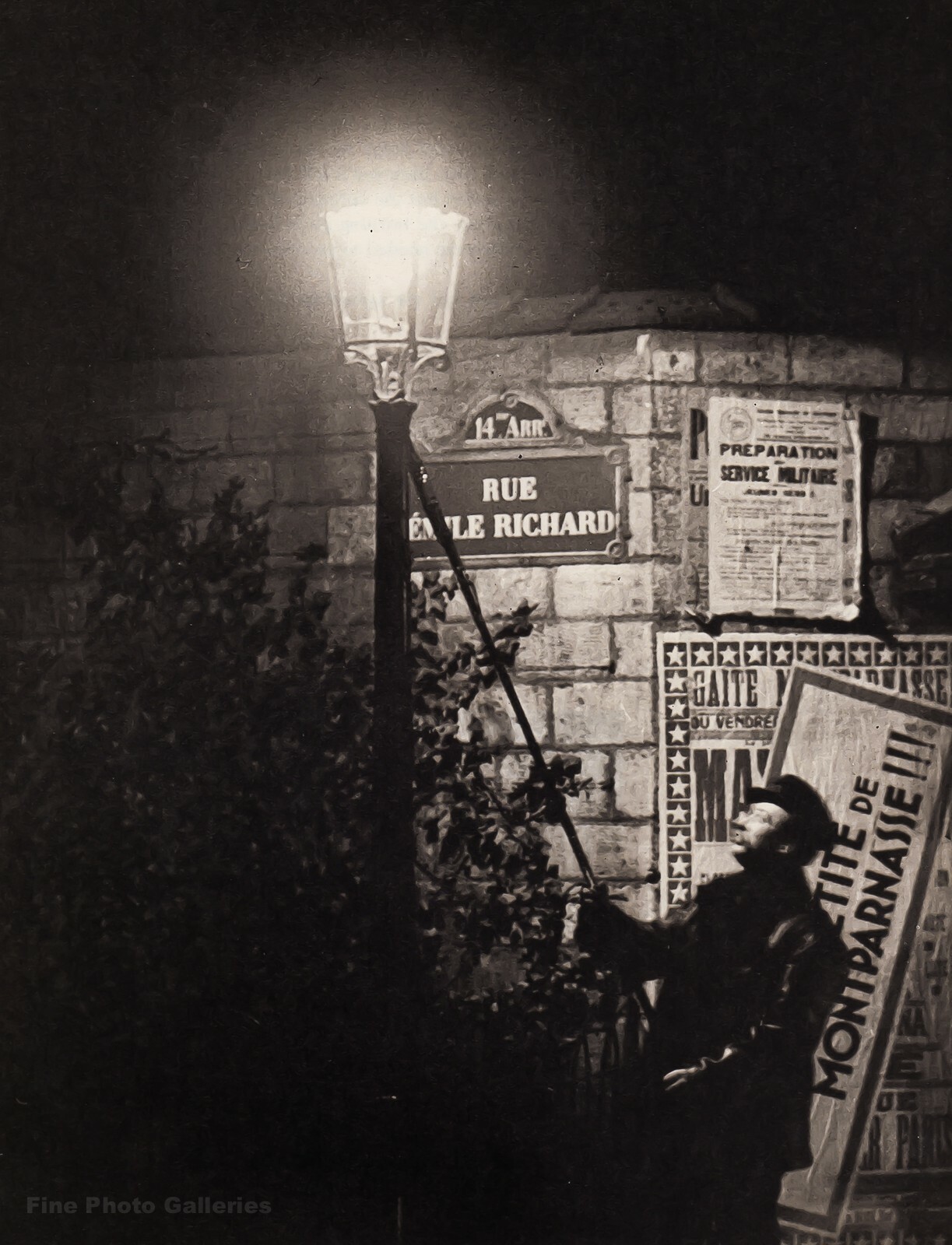 1931/76 Vintage BRASSAI Paris Fire Gaslight Night Lamp Street Duotone ...