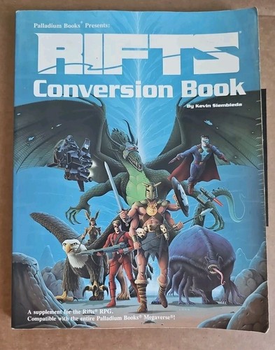 Rifts Conversion Book 1 Kevin Siembieda paperback Palladium Books | eBay