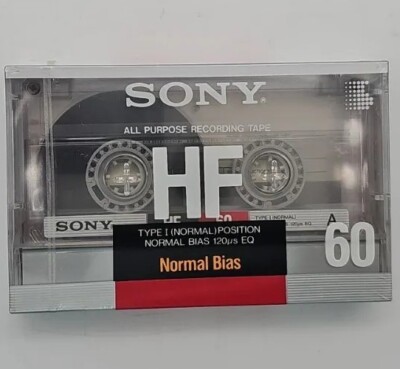 Sony HF60 Type I Normal Bias 90m Blank Cassette New Old Stock NOS | eBay