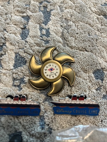 (5) Pins Disney Pin 65217 DCL Ship Propeller Prop Clock Disney Cruise ...
